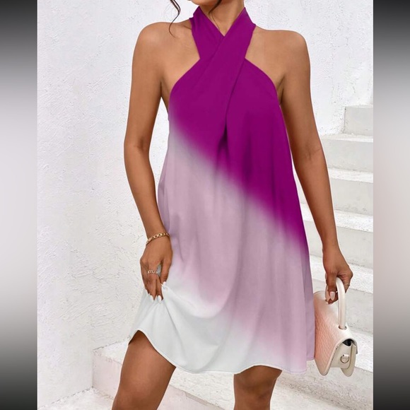 Dresses | Boho Ombre Halter Dress | Poshmark